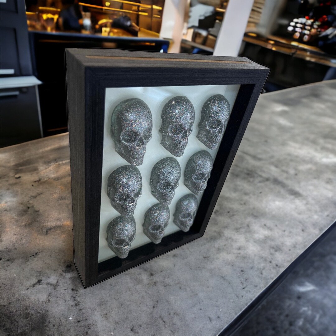 Skull Enthusiast Shelf Art, Skull Head Sculpture - Etsy