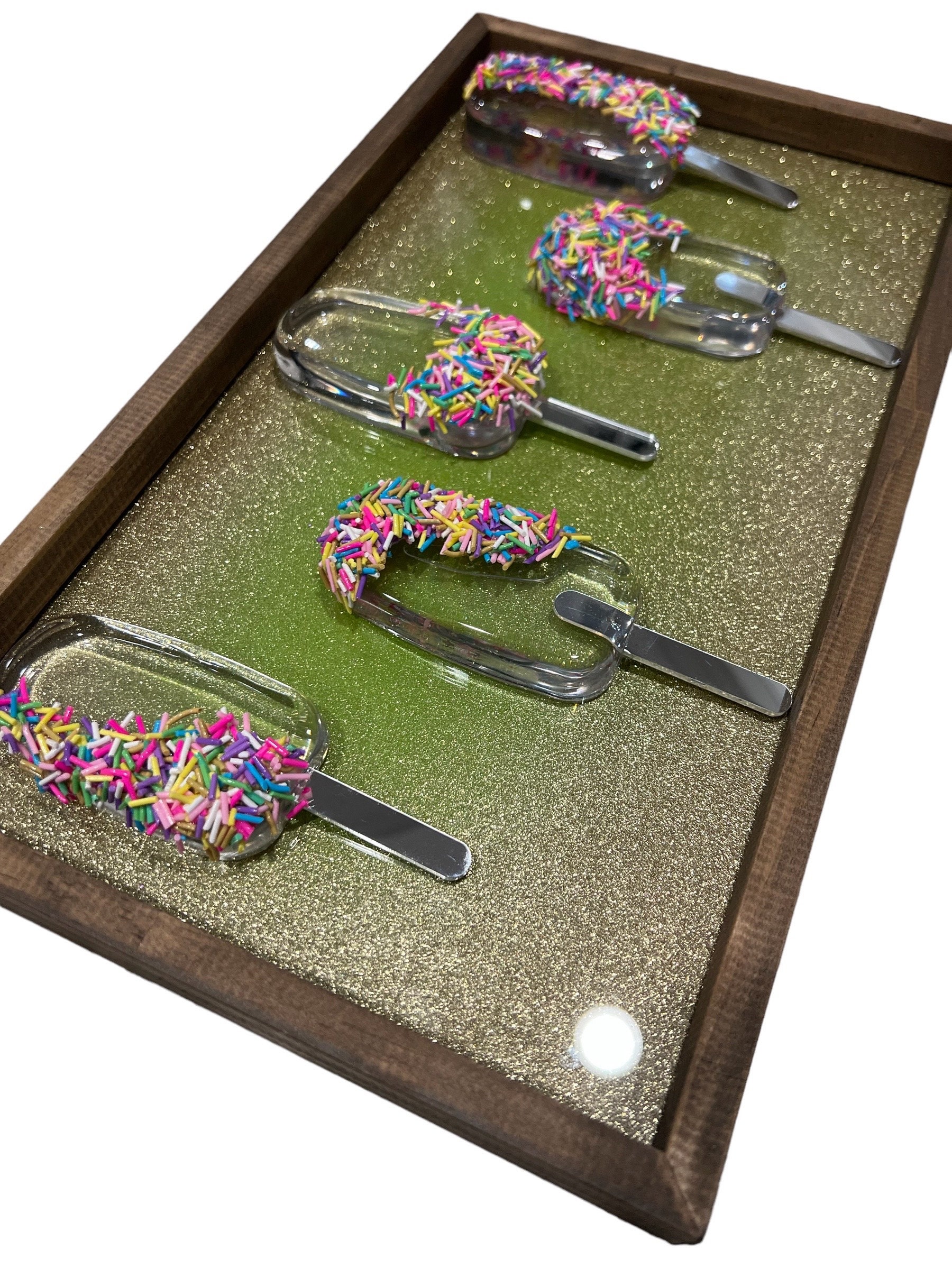 Rainbow Sprinkle Dipped Ice Pop Wall Pop Sculpture, Candy Art, Popsicle Art, Hanging Pop Art - Etsy