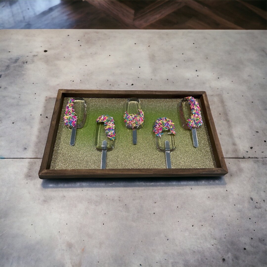 Rainbow Sprinkle Dipped Ice Pop Wall Pop Sculpture, Candy Art, Popsicle ...