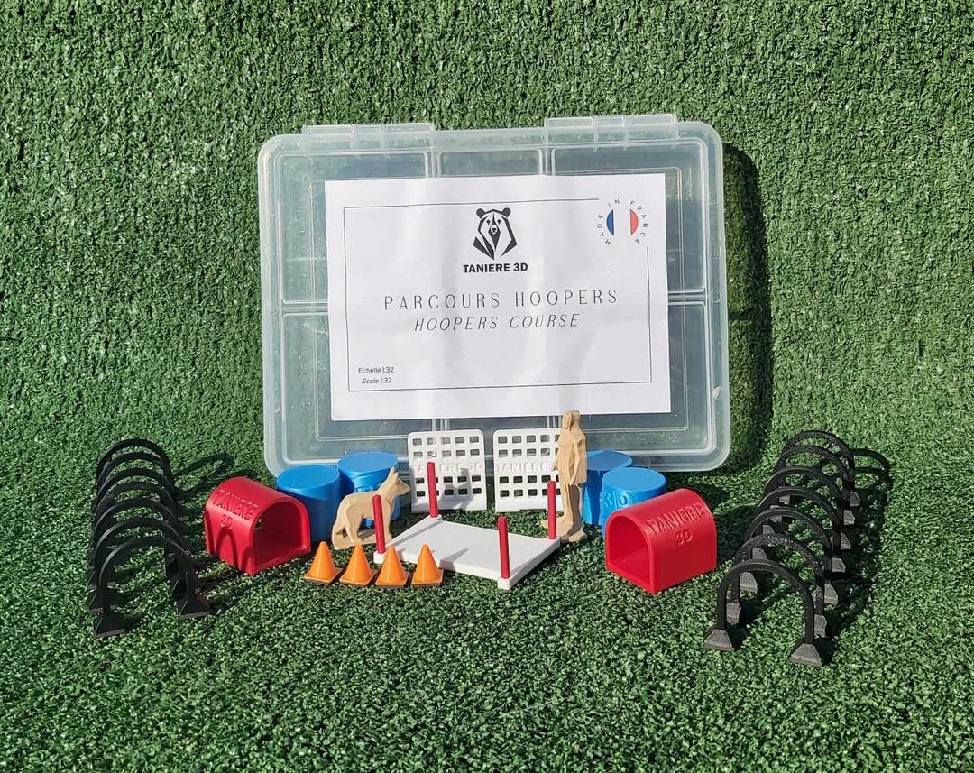 Hoopers 3D Dog Course, Hoopers Agility 3D Printed Miniature to Scale ...