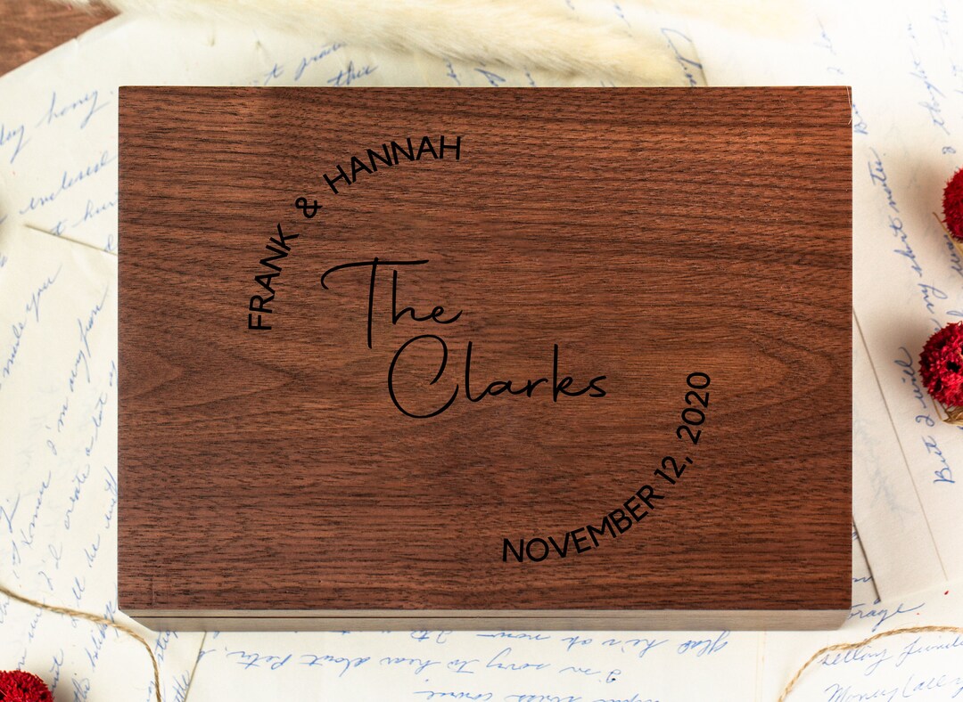 Personalized Memory Keepsake Box, Wedding Memory Box, Wedding Keepsake ...