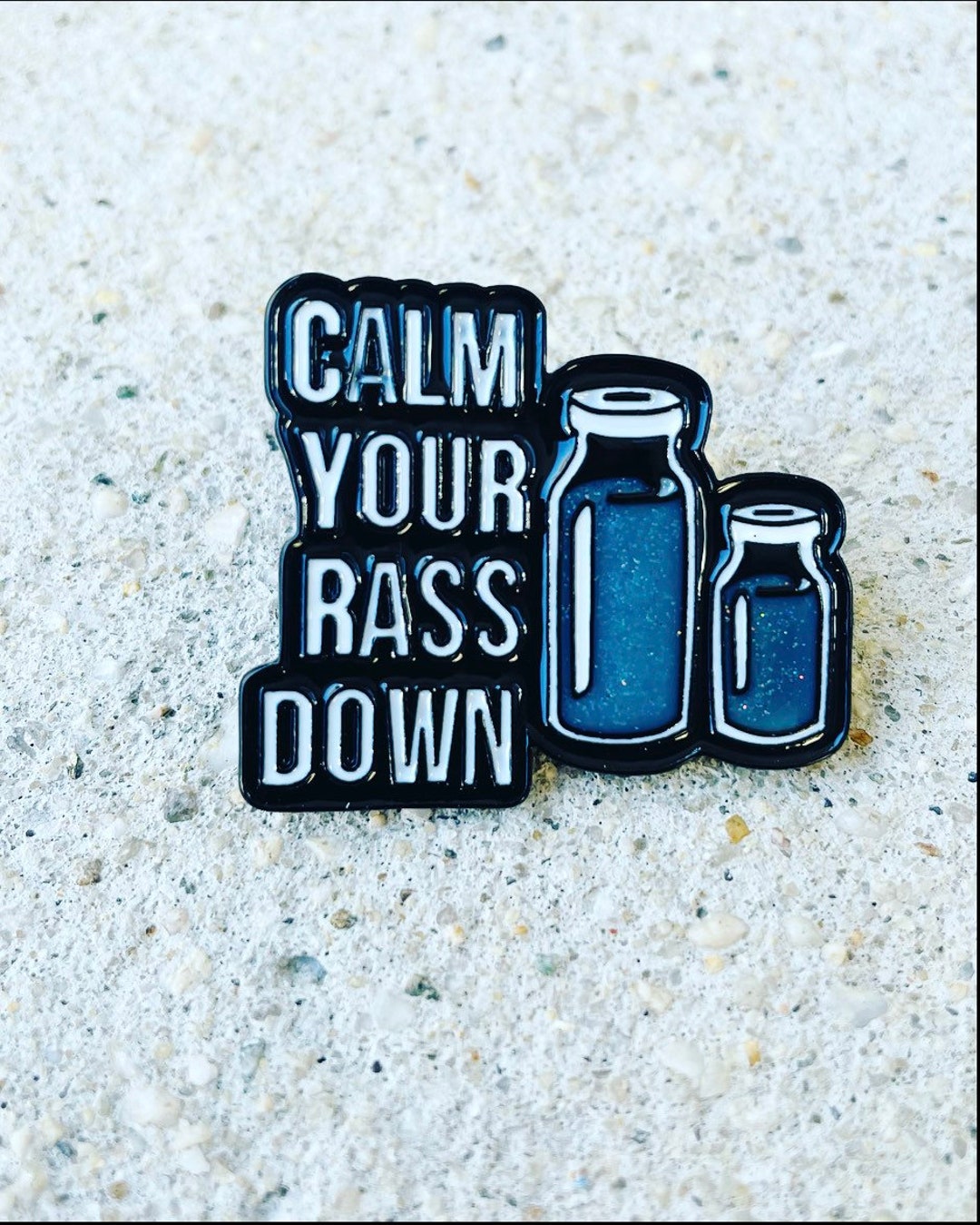 Calm Your Rass Down Pin Nurse Pin Cute Pin Funny RN Enamel - Etsy