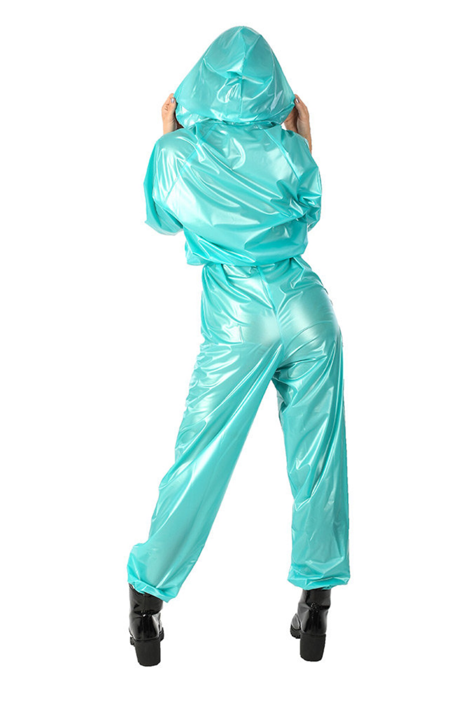 Unisex PVC Full Suit Rainsuit Green - Etsy