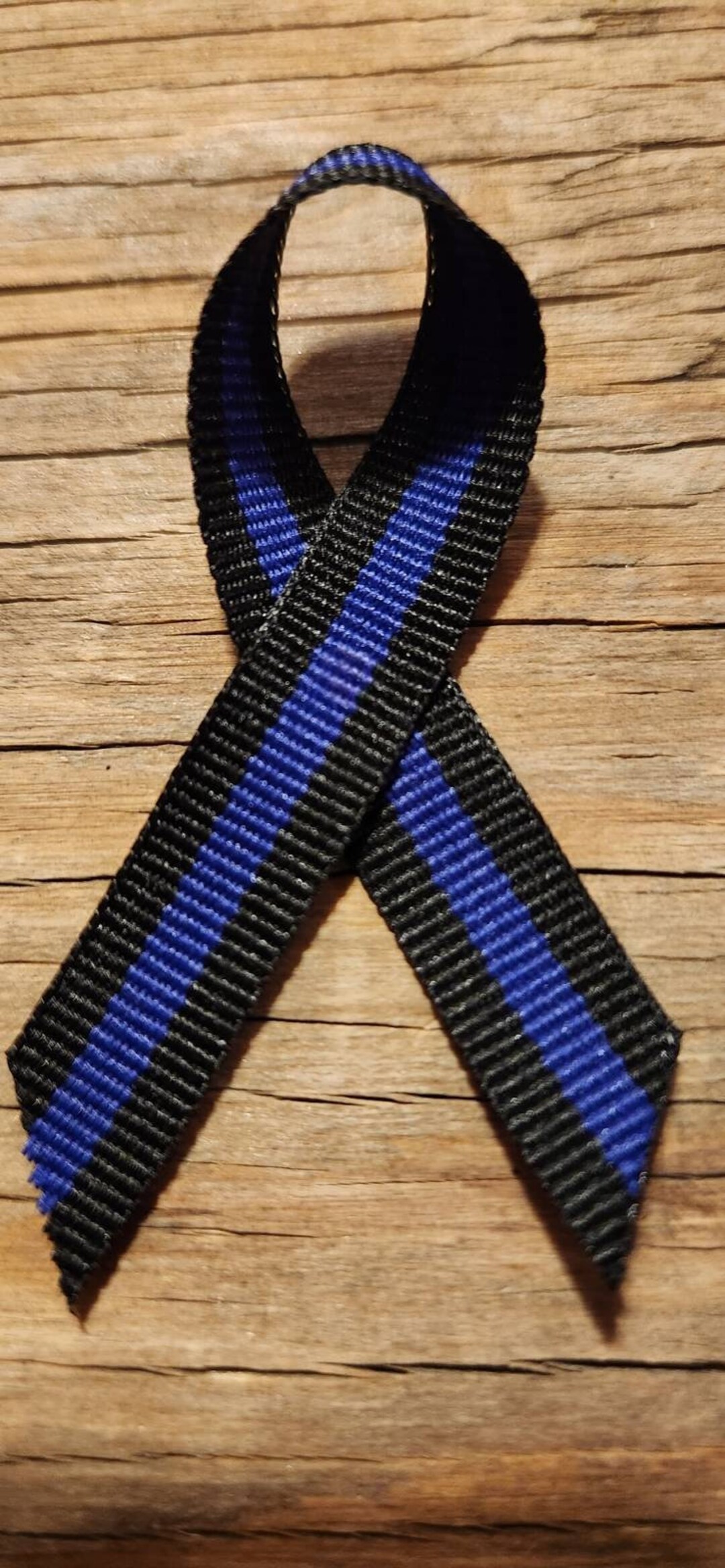 Ruban blue line avec épinglette argent - Etsy Canada