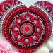 Heart Shaped Mandala Original Love Dot Mandala on Wood Wall - Etsy