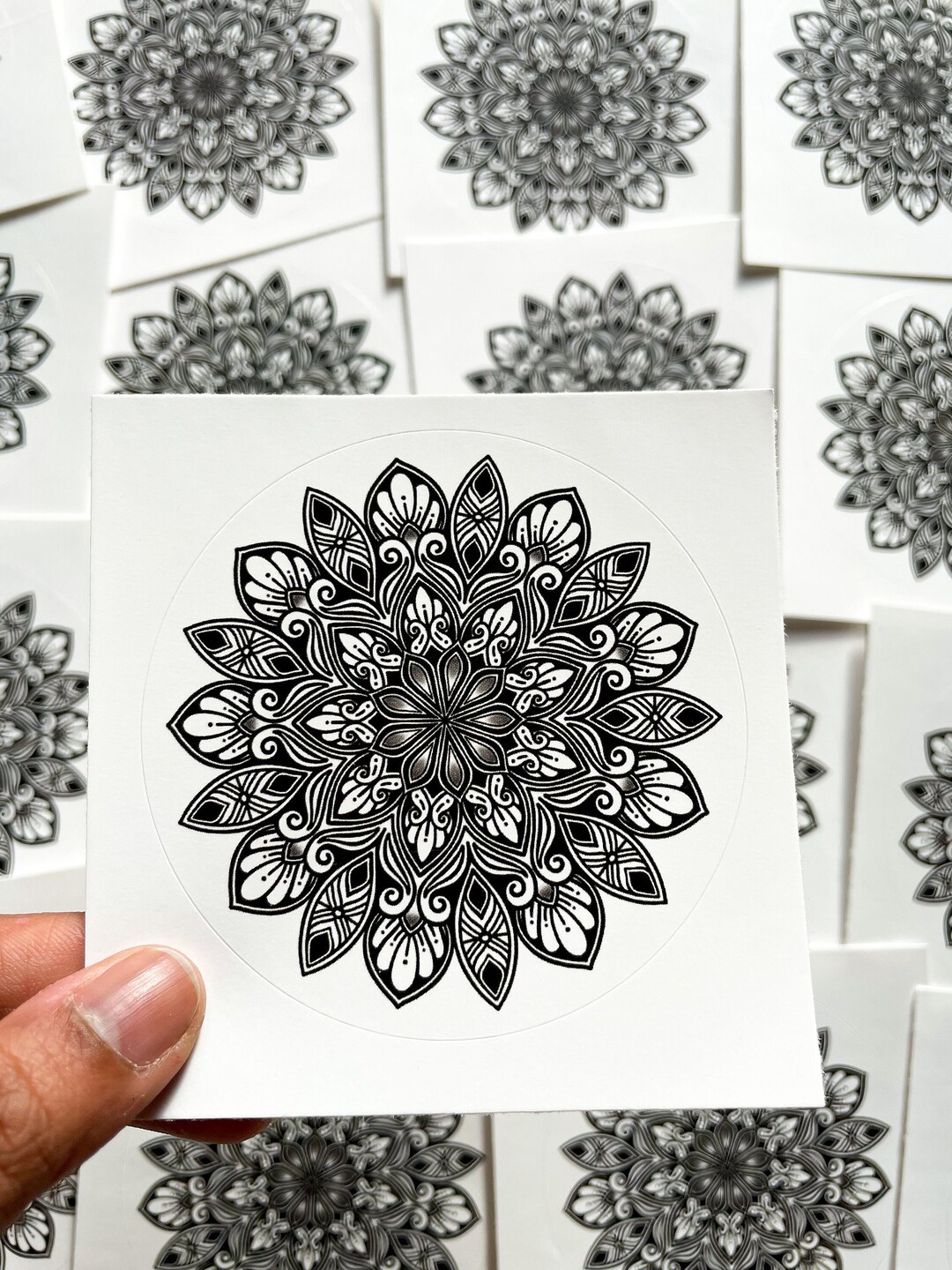 Mandala Decal, Waterproof Mandala Stickers, Laptop Stickers, Holiday ...