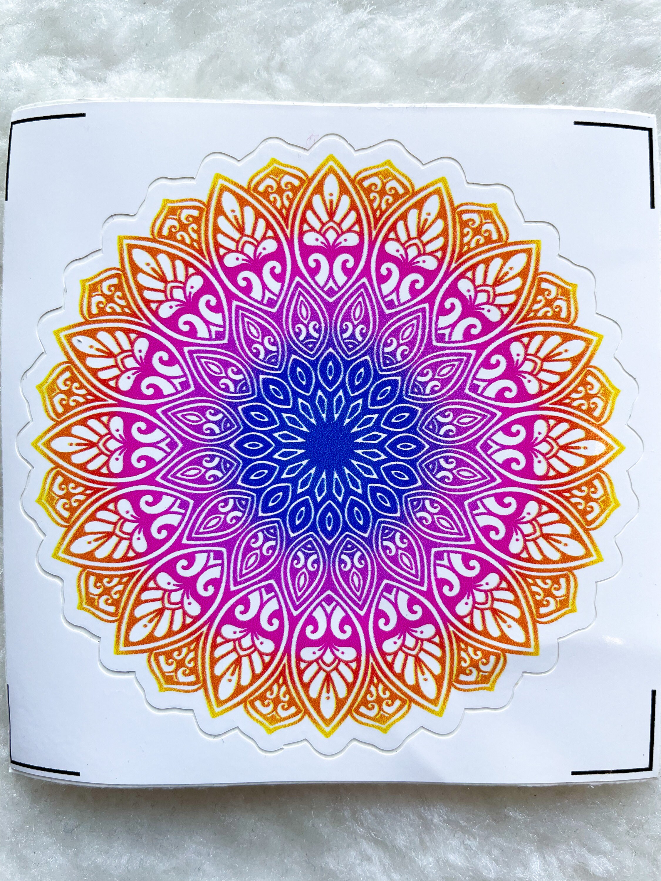 Mandala Stickers Mandala Art Decal Laptop Stickers Bottle - Etsy