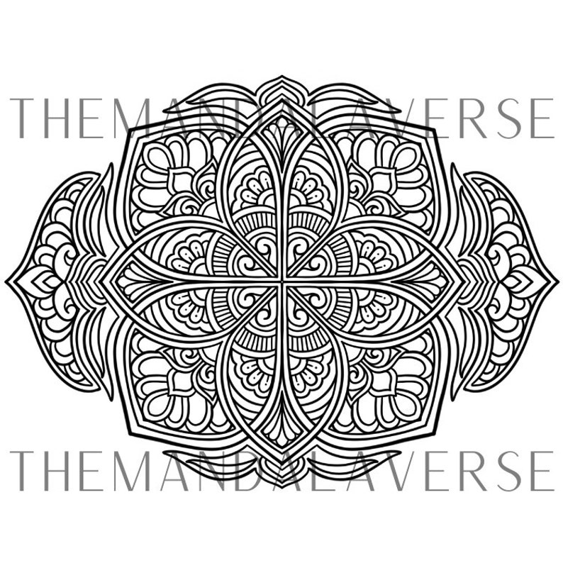 10 Mandala Colouring Pages Adult Coloring Pages Instant Download ...