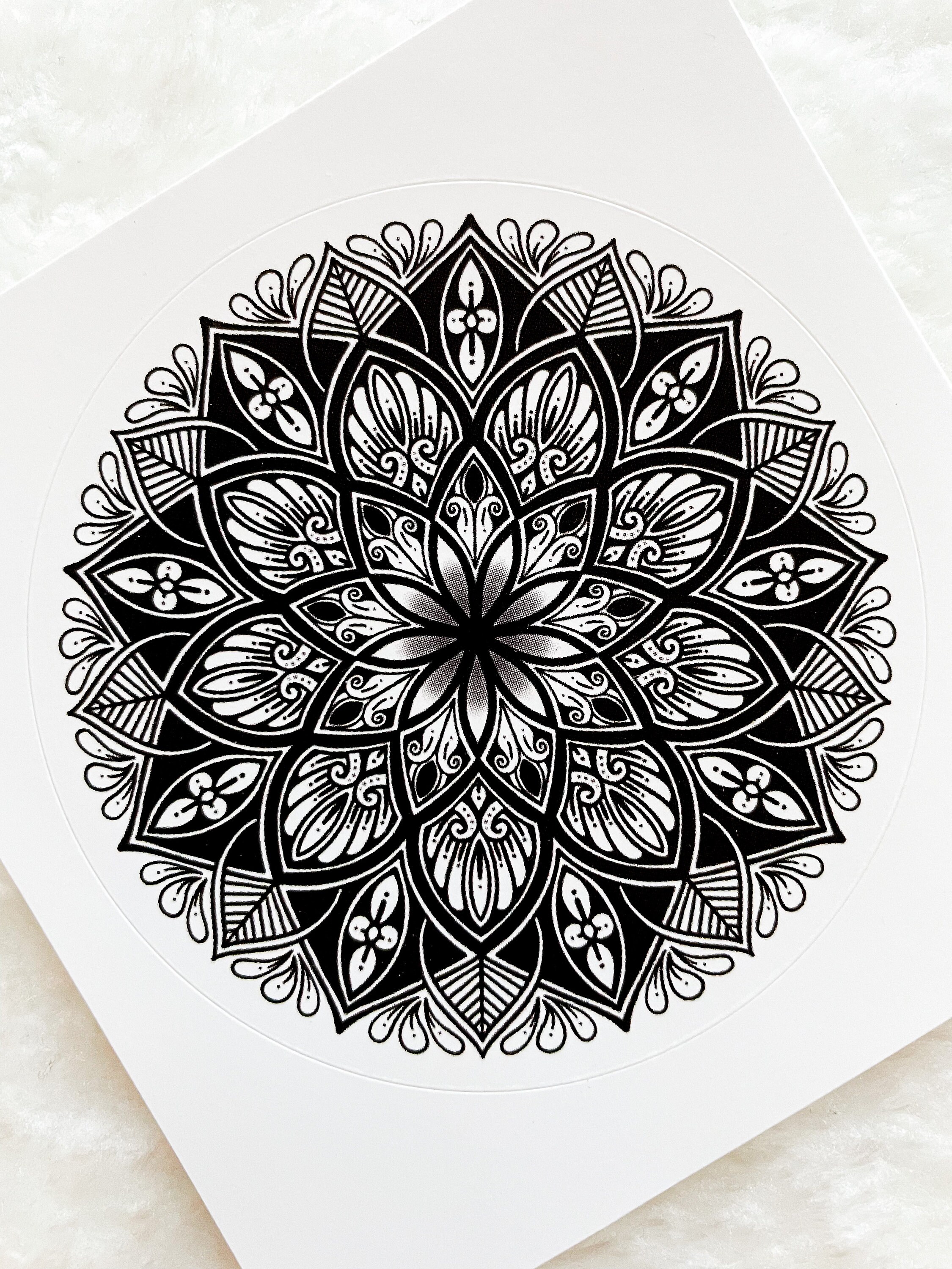 Mandala Stickers, Vinyl Mandala Patterns Decal, Laptop Stickers Cute ...