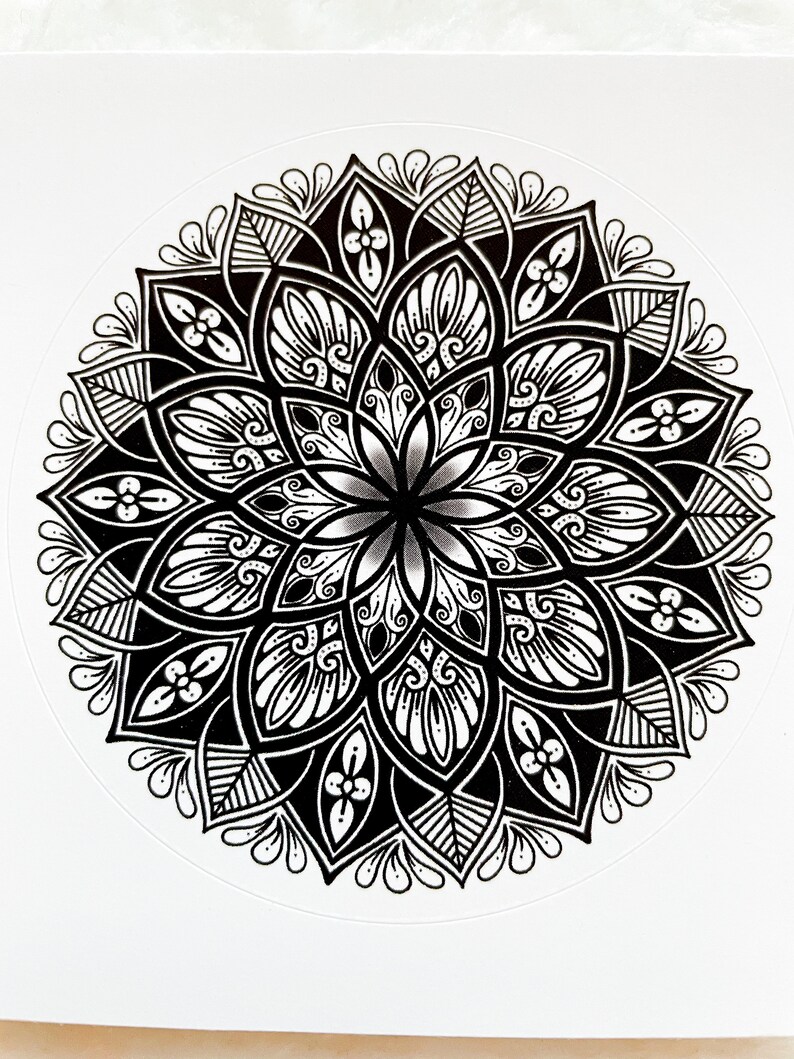 Mandala Stickers, Vinyl Mandala Patterns Decal, Laptop Stickers Cute ...