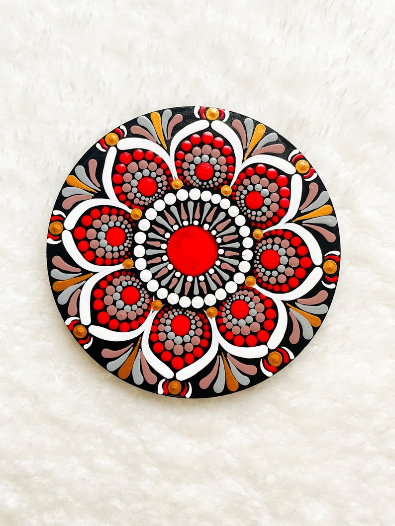 Kitchen Decor Coasters Hand Painted Wooden Coasters Gifts for Her ...