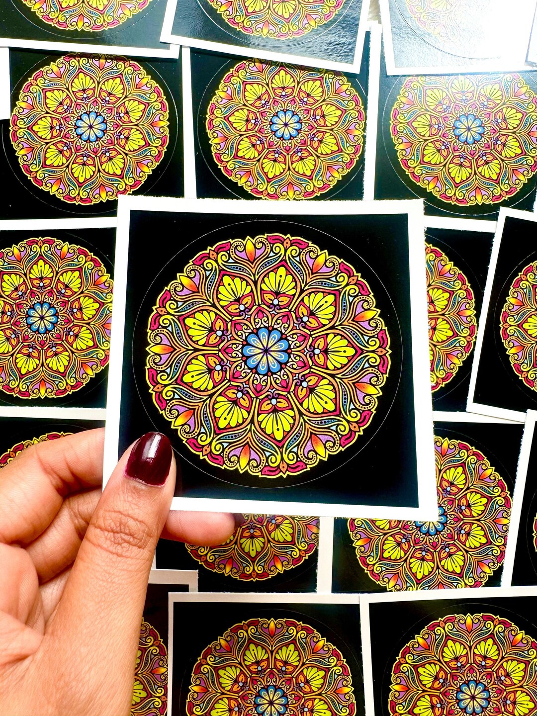 Mandala Stickers Mandala Decal Laptop Stickers Mandala Art Gift ...