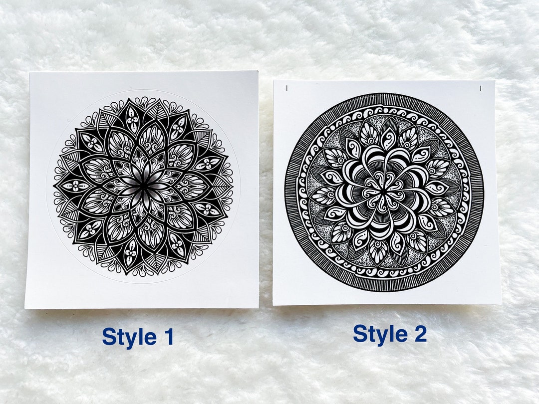 Mandala Stickers, Vinyl Mandala Decal, Laptop Stickers, Gifts for Her ...