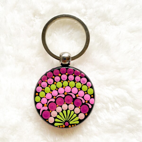 Mandala Key Chain - Etsy