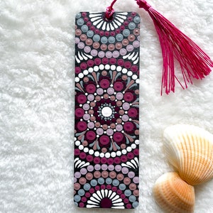 Boho Mandala Bookmarks Hand Painted Wooden Bookmark Gifts Books Lovers ...