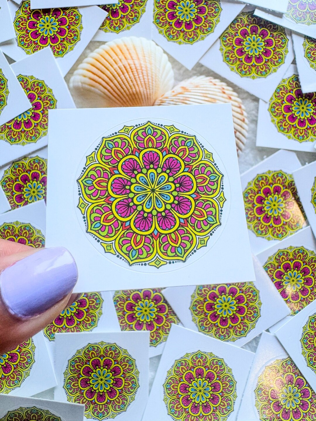 Mandala Stickers Small Mandala Decal Laptop Stickers Bottle Stickers ...