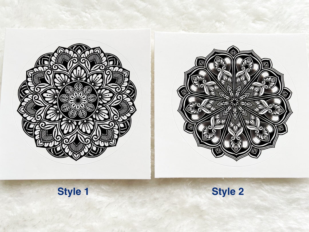 Mandala Stickers, Mandala Decal, Laptop Stickers, Gifts for Her ...