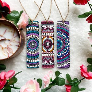 Mandala Art Bookmarks, Hand-painted Bookmarks Children & Adults' Gift ...