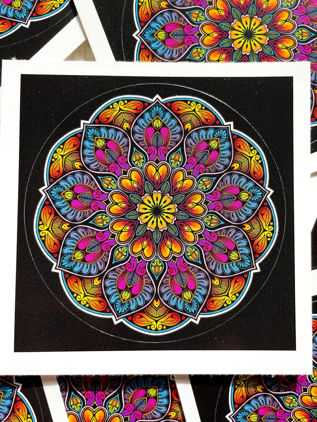 Mandala Stickers, Beautiful Mandala Pattern Decal, Laptop Stickers ...