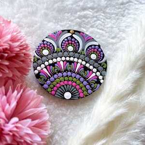 Fridge Magnets Wooden Cute Magnet Set Hand Painted Dot Art Mandala ...