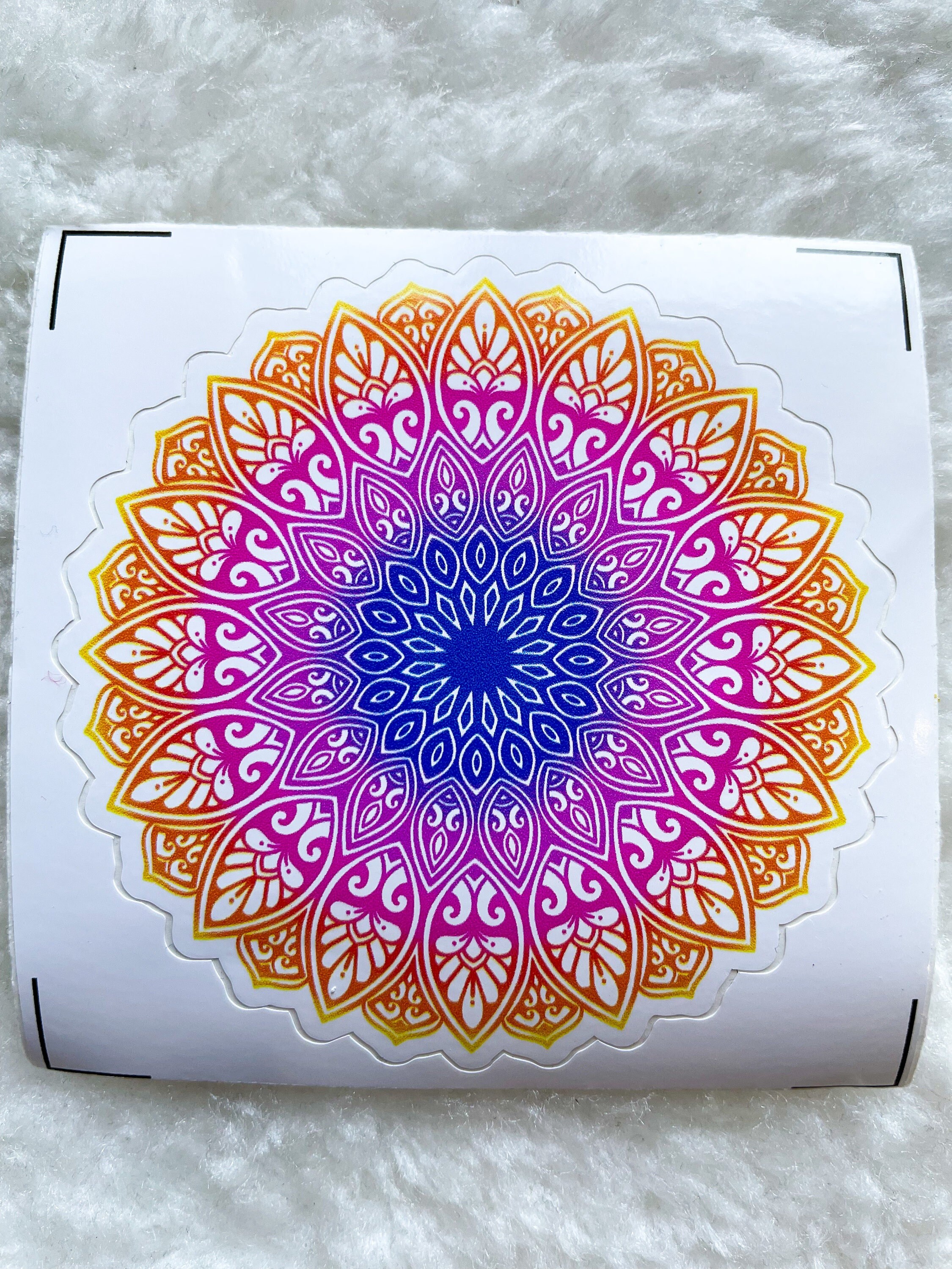 Mandala Stickers Mandala Art Decal Laptop Stickers Bottle - Etsy