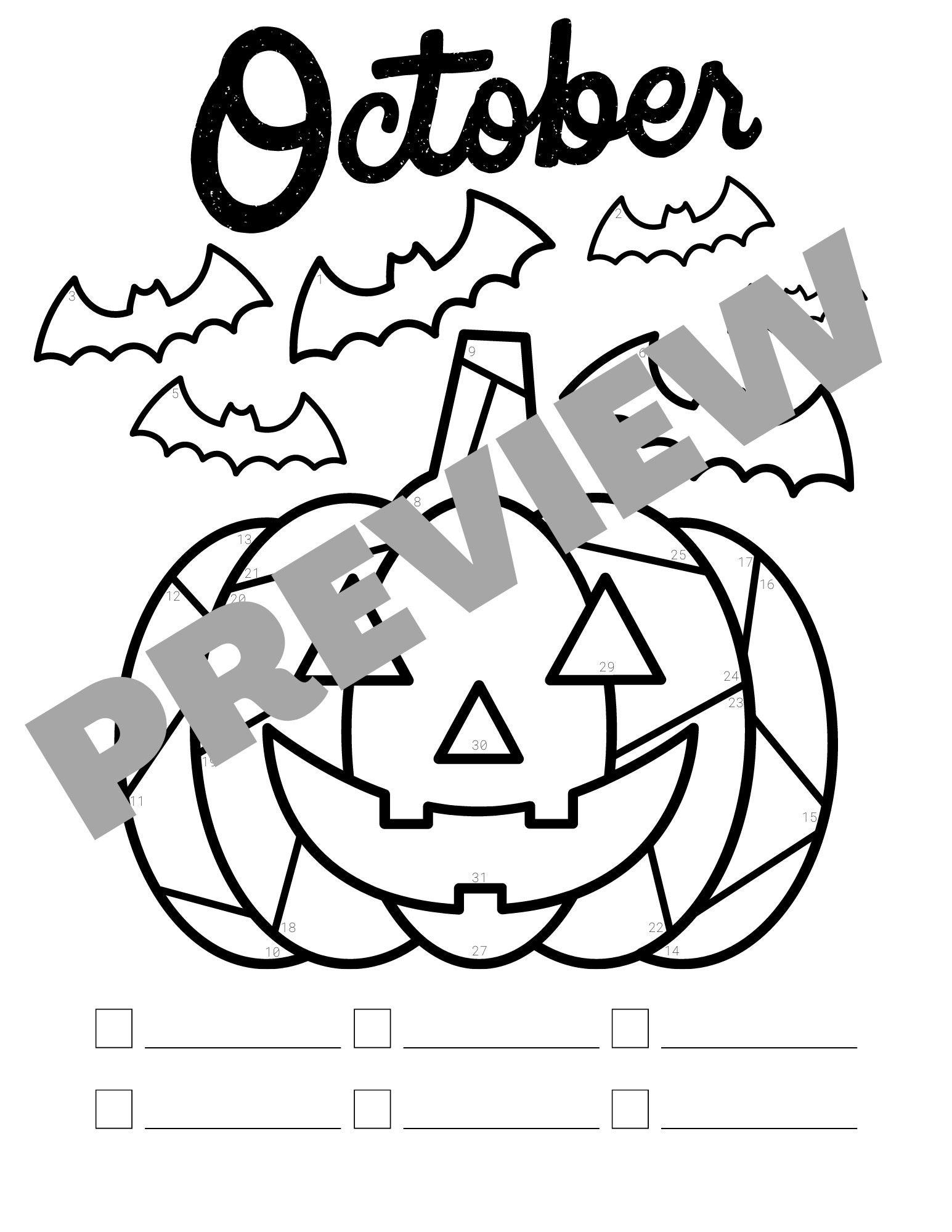 October Mood Tracker Bullet Journal BUJO Tracking - Etsy