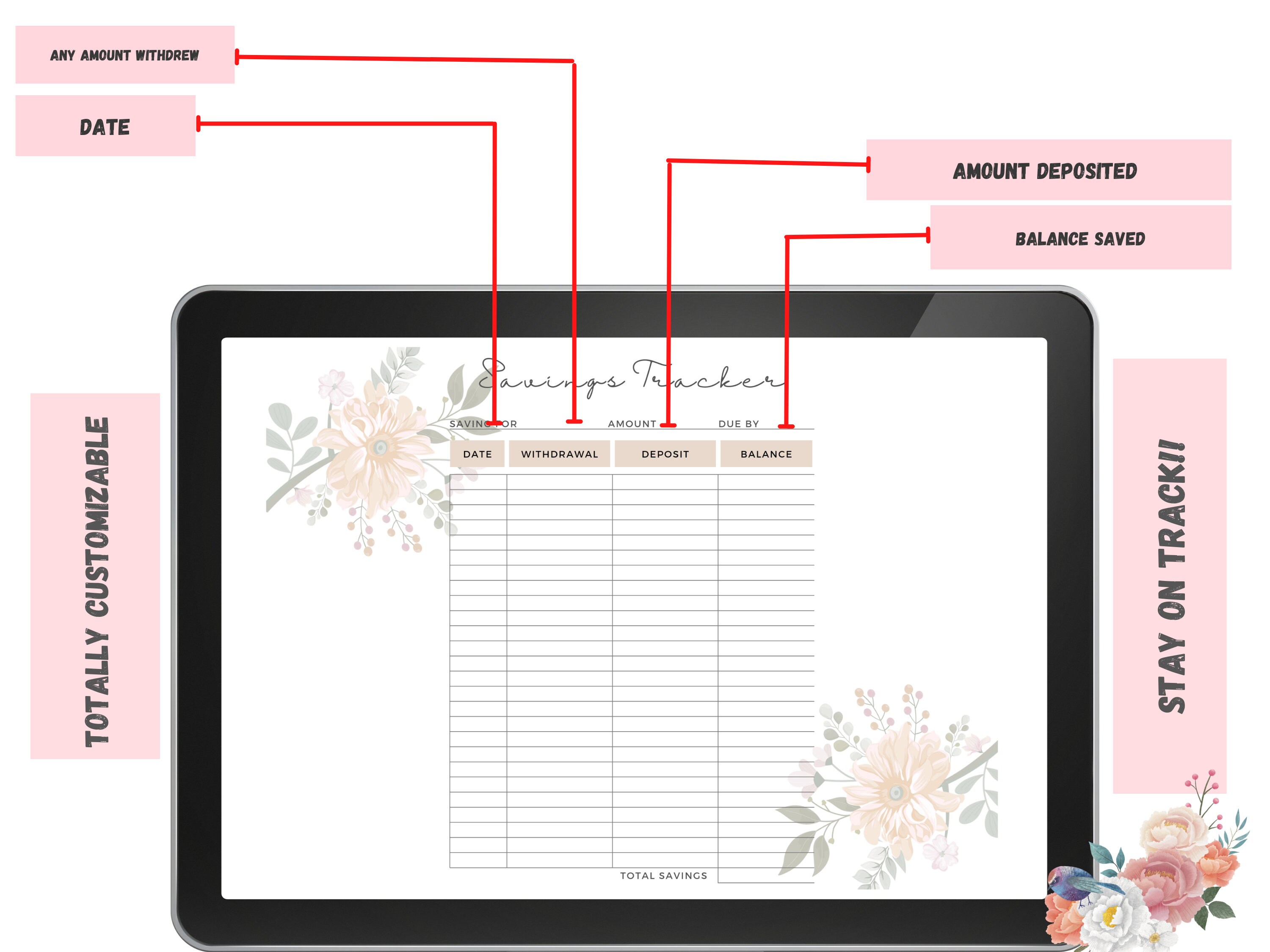 Digital Planner Budget Planner - Etsy