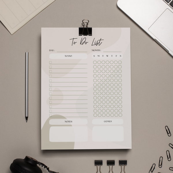 Printable to Do List, Instant Download, Productivity to Do List, to Do ...