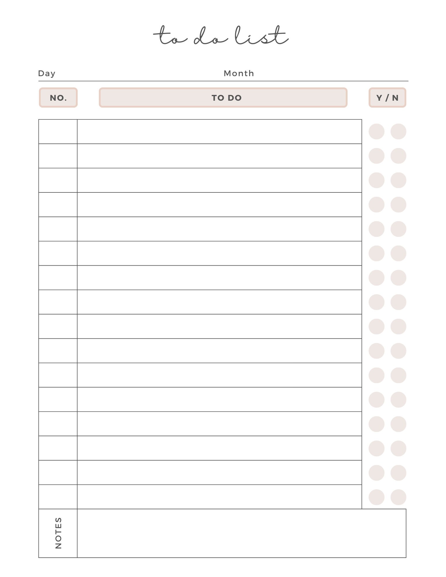 Printable to Do List, Instant Download, Productivity to Do List, to Do ...