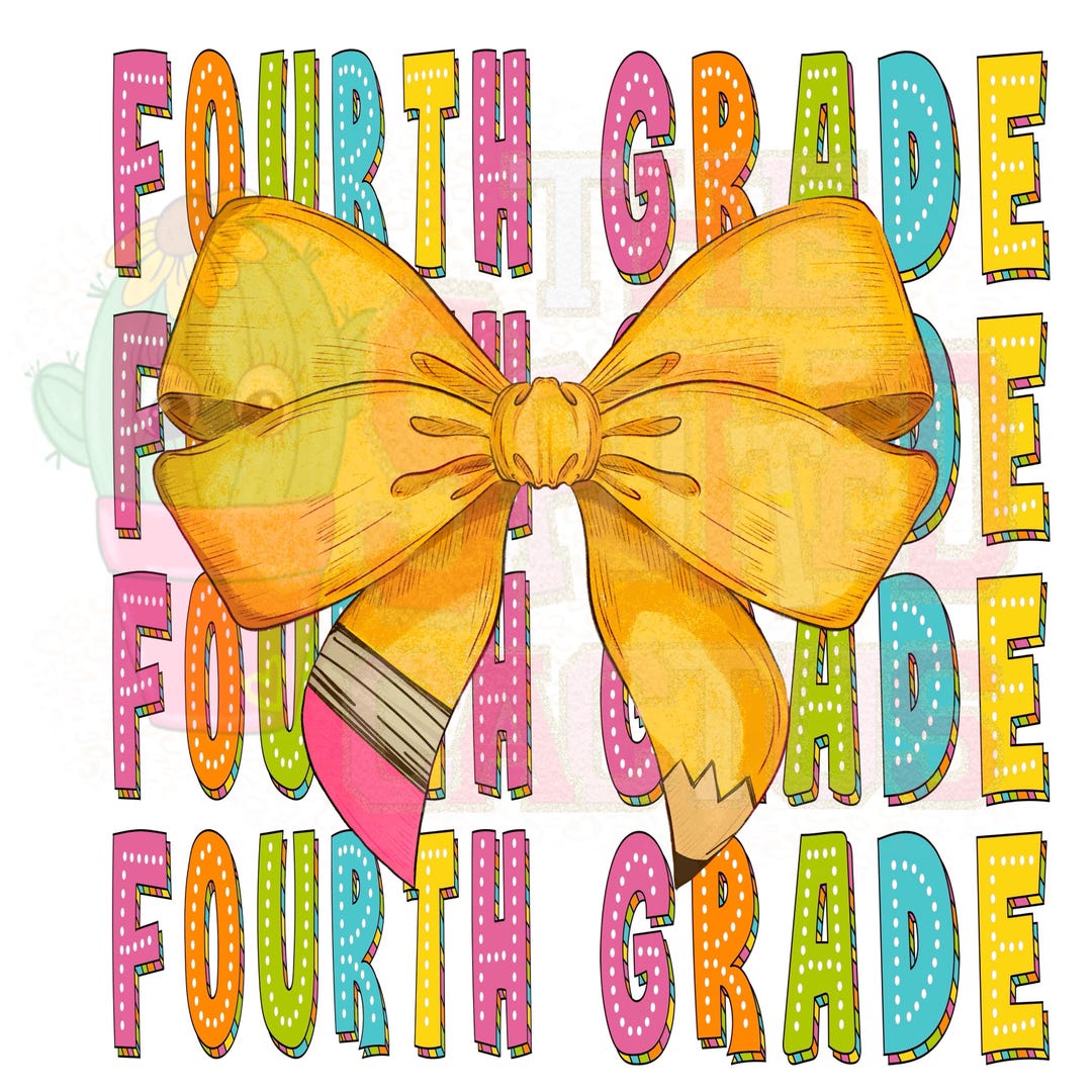 We Are the FOURTH GRADE Neon PNG - Etsy