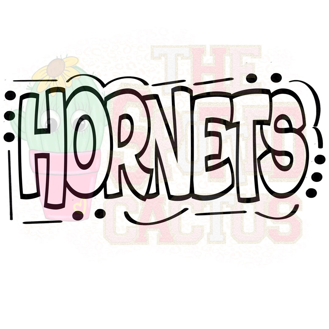 Hornets Outline Font Mascot Spirit PNG - Etsy