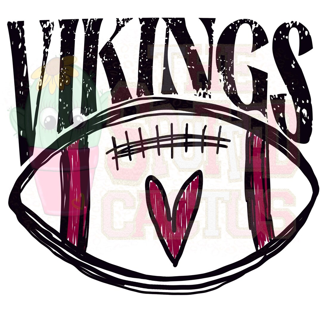 Vikings Maroon Spirit PNG - Etsy