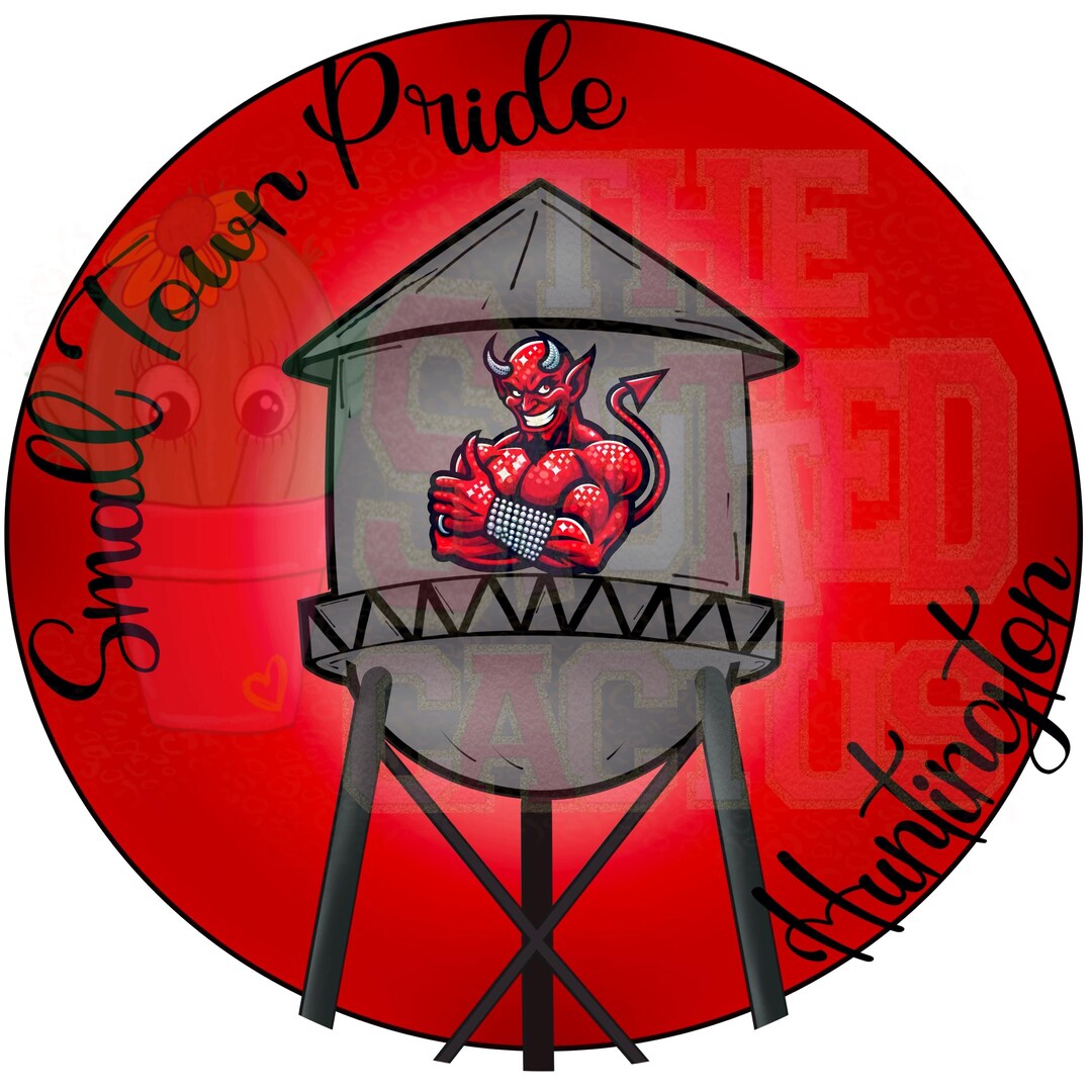 Huntington Red Devils Small Town Pride Spirit PNG - Etsy