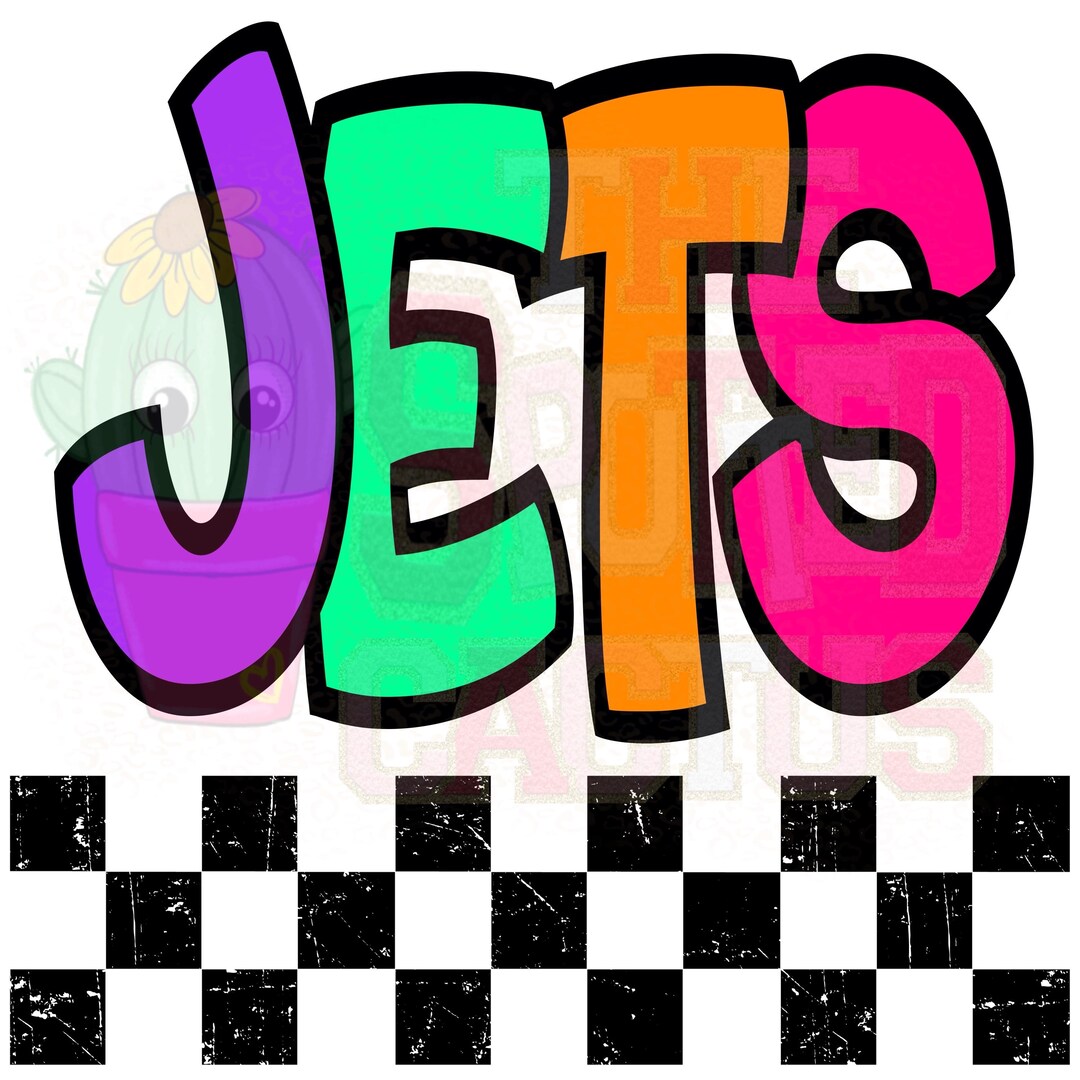 Jets Mascot Bright PNG - Etsy