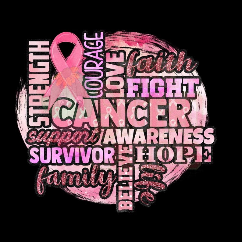 Cancer Word Art PNG - Etsy