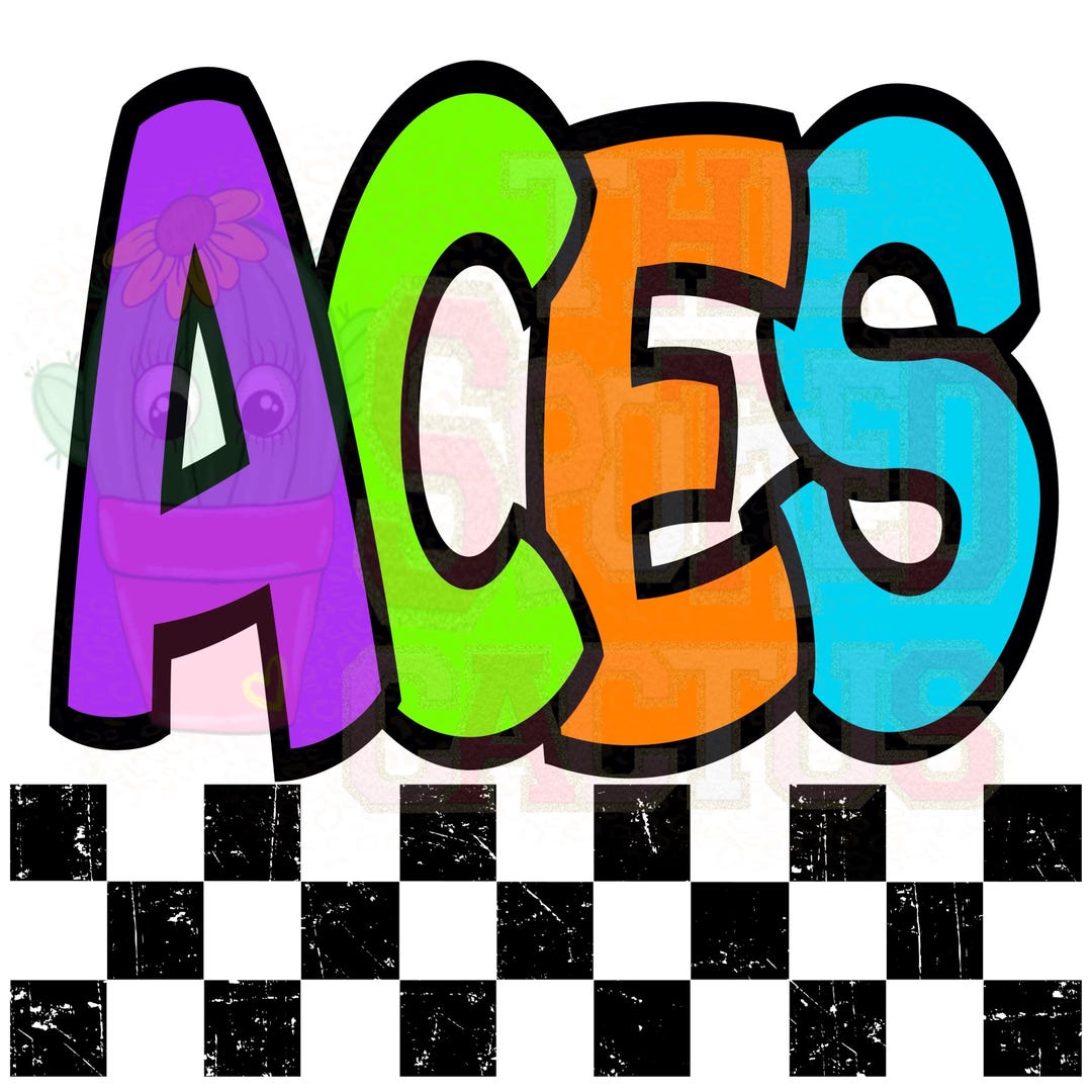 Aces Mascot Bright PNG - Etsy