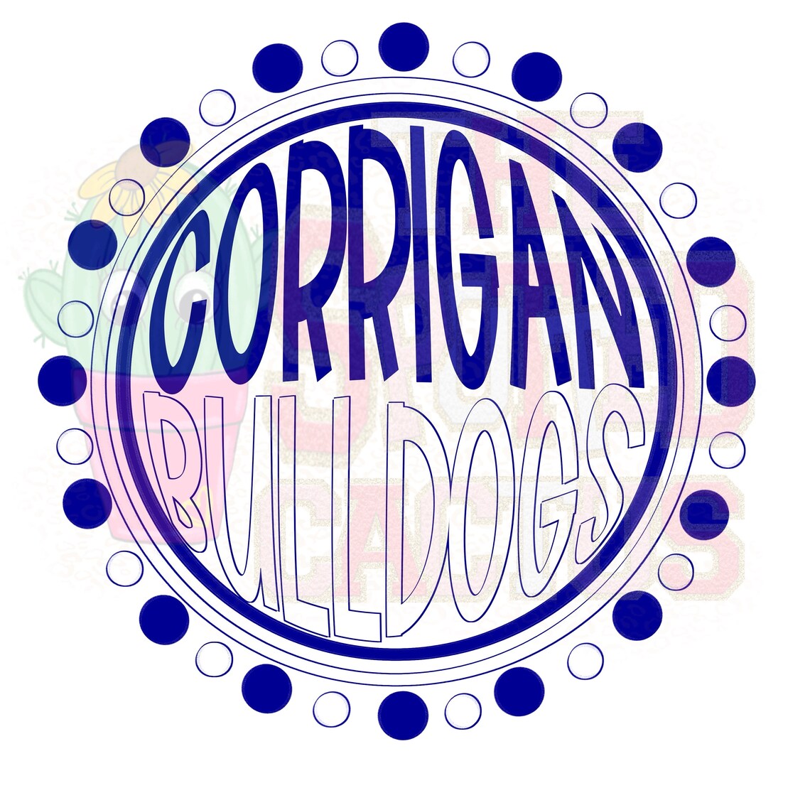 Corrigan Bulldogs Spirit PNG - Etsy