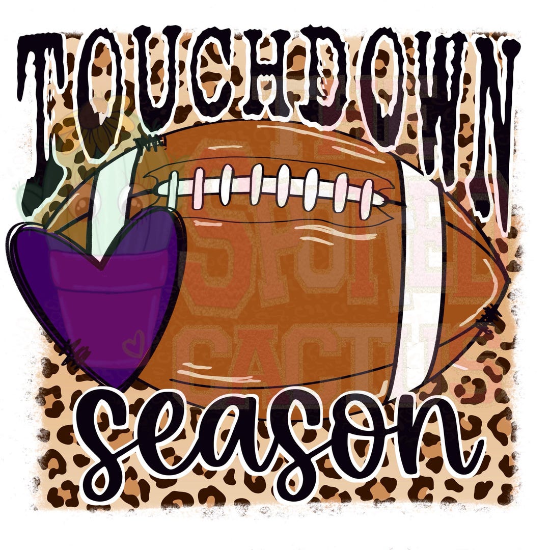 Touchdown Season Purple PNG - Etsy