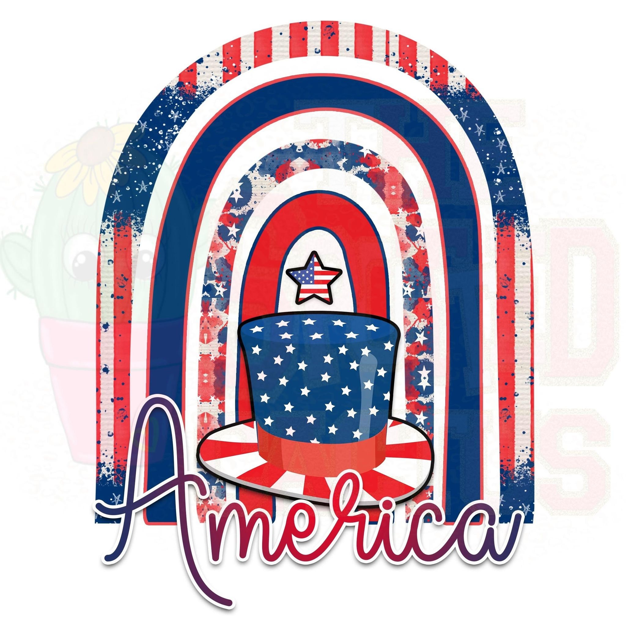 America Rainbow PNG - Etsy