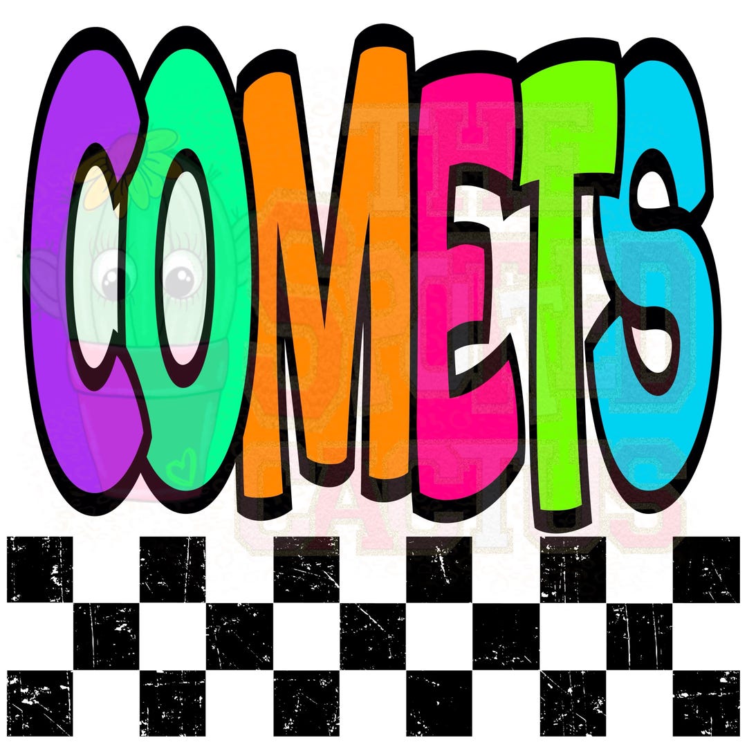 Comets Mascot Bright PNG - Etsy