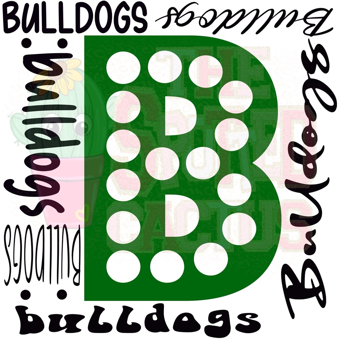 Bulldogs Collage Spirit PNG - Etsy