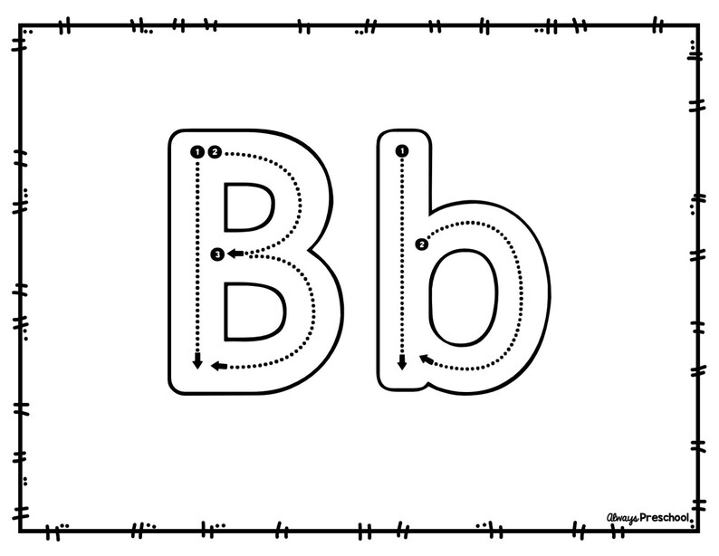 Alphabet Tracing Mat Coloring Printable Worksheets A to Z 26 Pages - Etsy