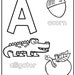 Alphabet Coloring Pages Coloring Book, Printable for Kids, 26 Pages, A ...