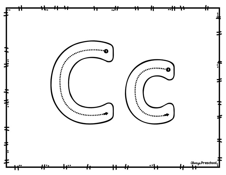 Alphabet Tracing Mat Coloring Printable Worksheets A to Z 26 Pages - Etsy
