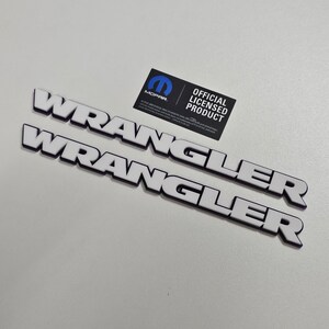 Jeep "wrangler" Acrylic Emblems for Fenders (L/R Set) - Etsy