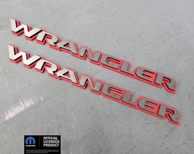 Jeep "wrangler" Acrylic Emblems for Fenders (L/R Set) - Etsy