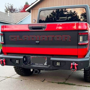 Jeep "gladiator" Acrylic Two Color Tailgate Emblem - Etsy