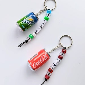 Fizzy Drink Can Keyring, Pop Keyring, Soda Drink, Novelty Keyring ...