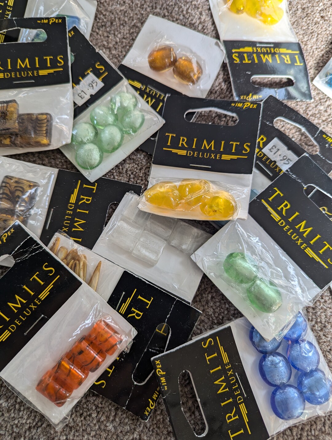 10 Packets of Beads, Bead Sale, Bead Value, Assorted Glass Beads ...