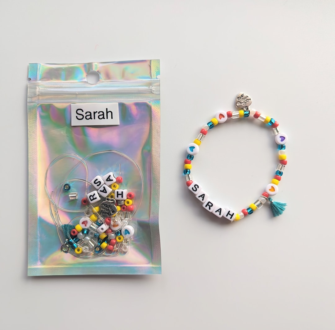 Make Your Own Bracelet, Party Bag Favours, Kids Jewellery Kit , Craft ...